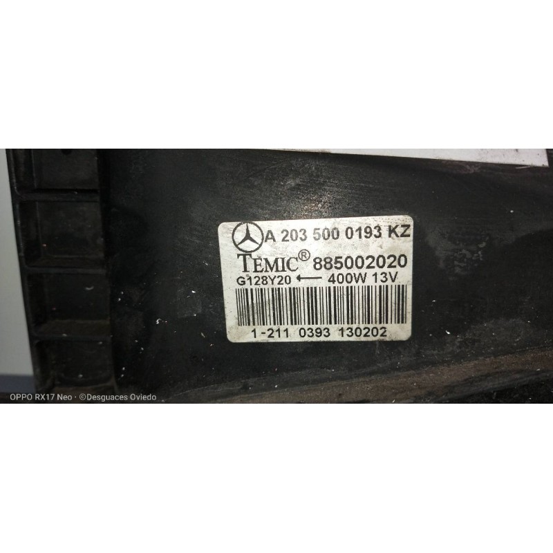 Recambio de electroventilador para mercedes clase c (w203) sportcoupe c ...